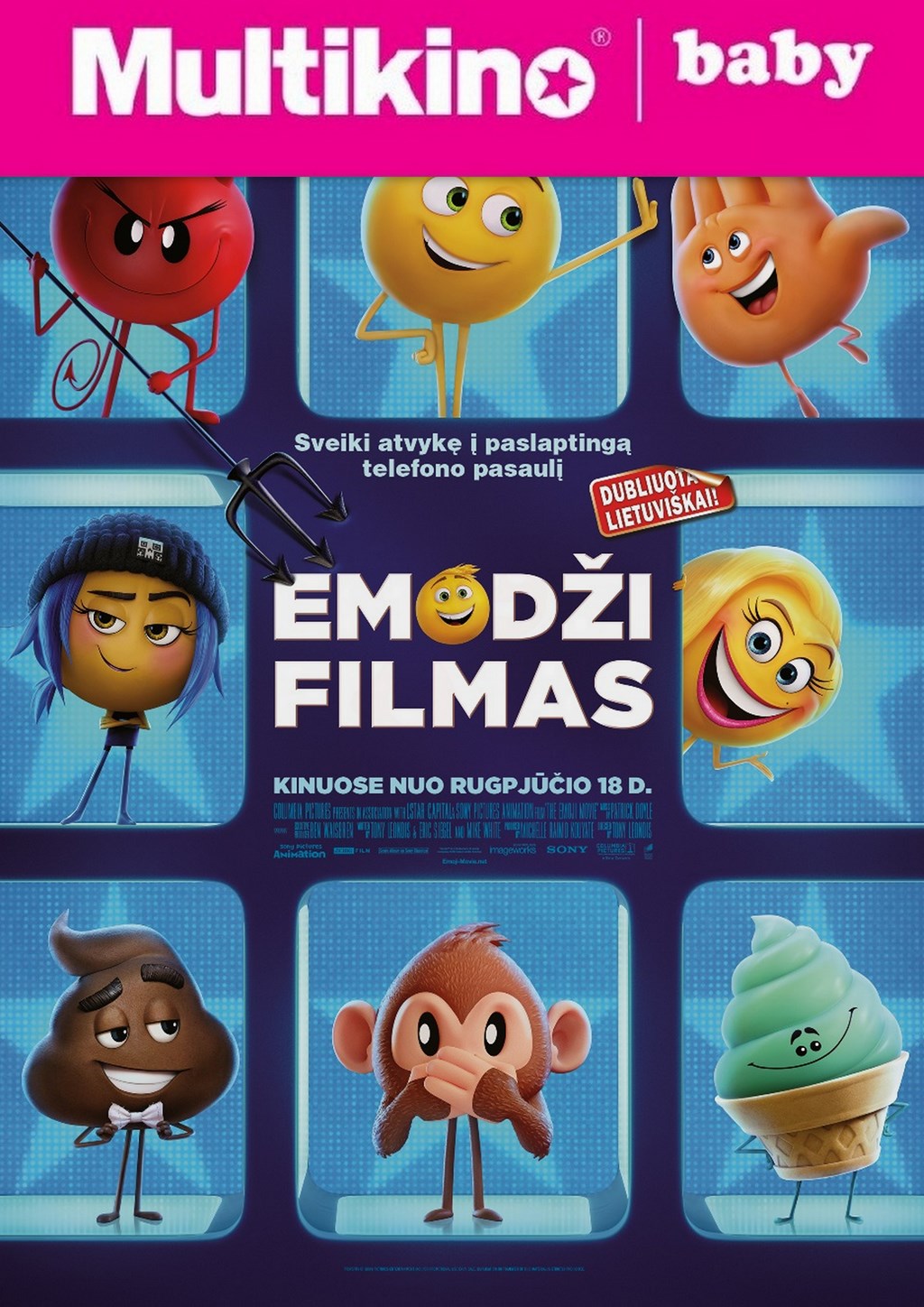 MultiBabyKino: Emodži filmas (The Emoji Movie)